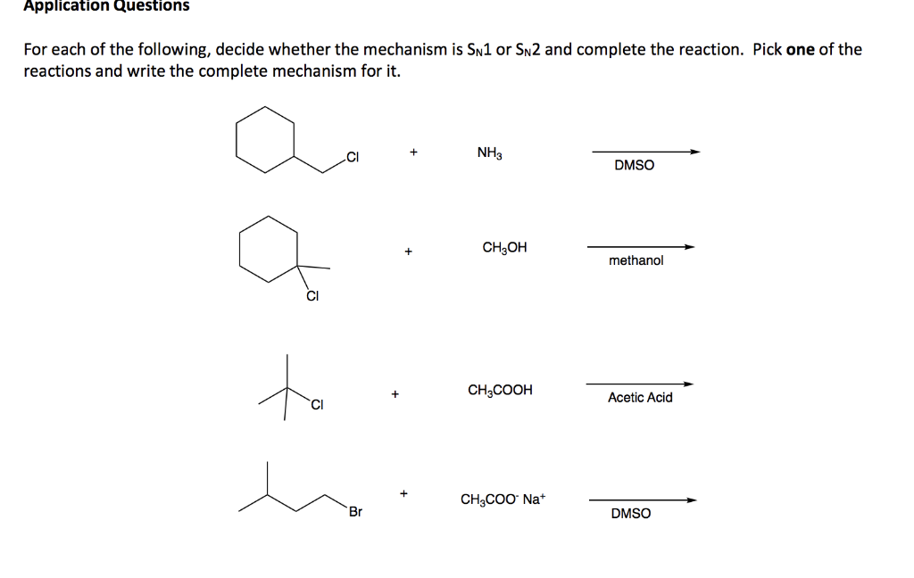 Solved Application Questions For each of the following, | Chegg.com