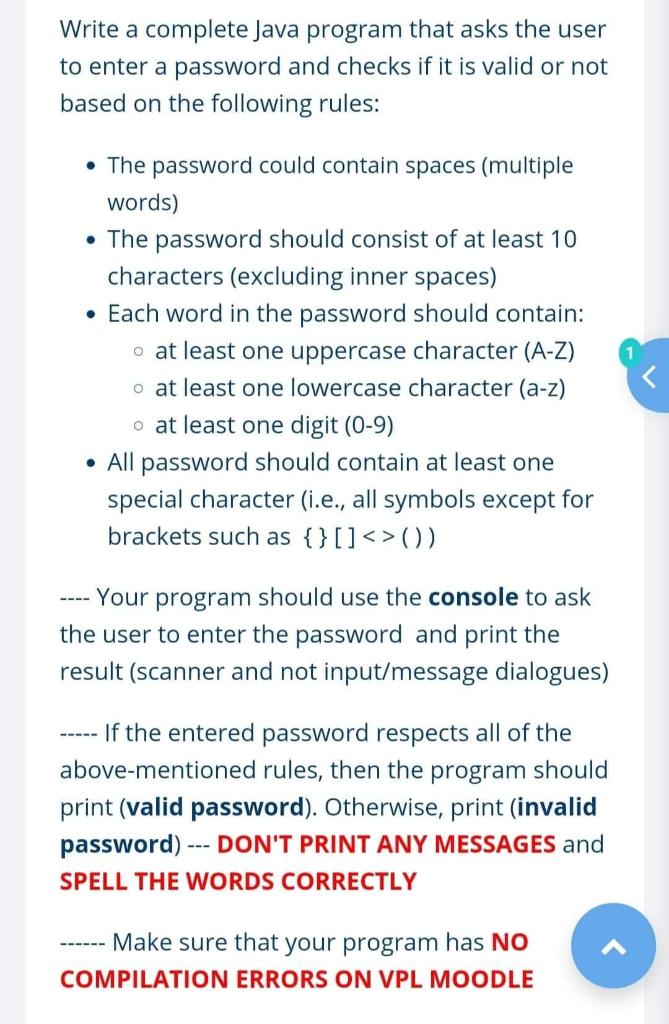 Solved Write a complete Java program that asks the user to | Chegg.com