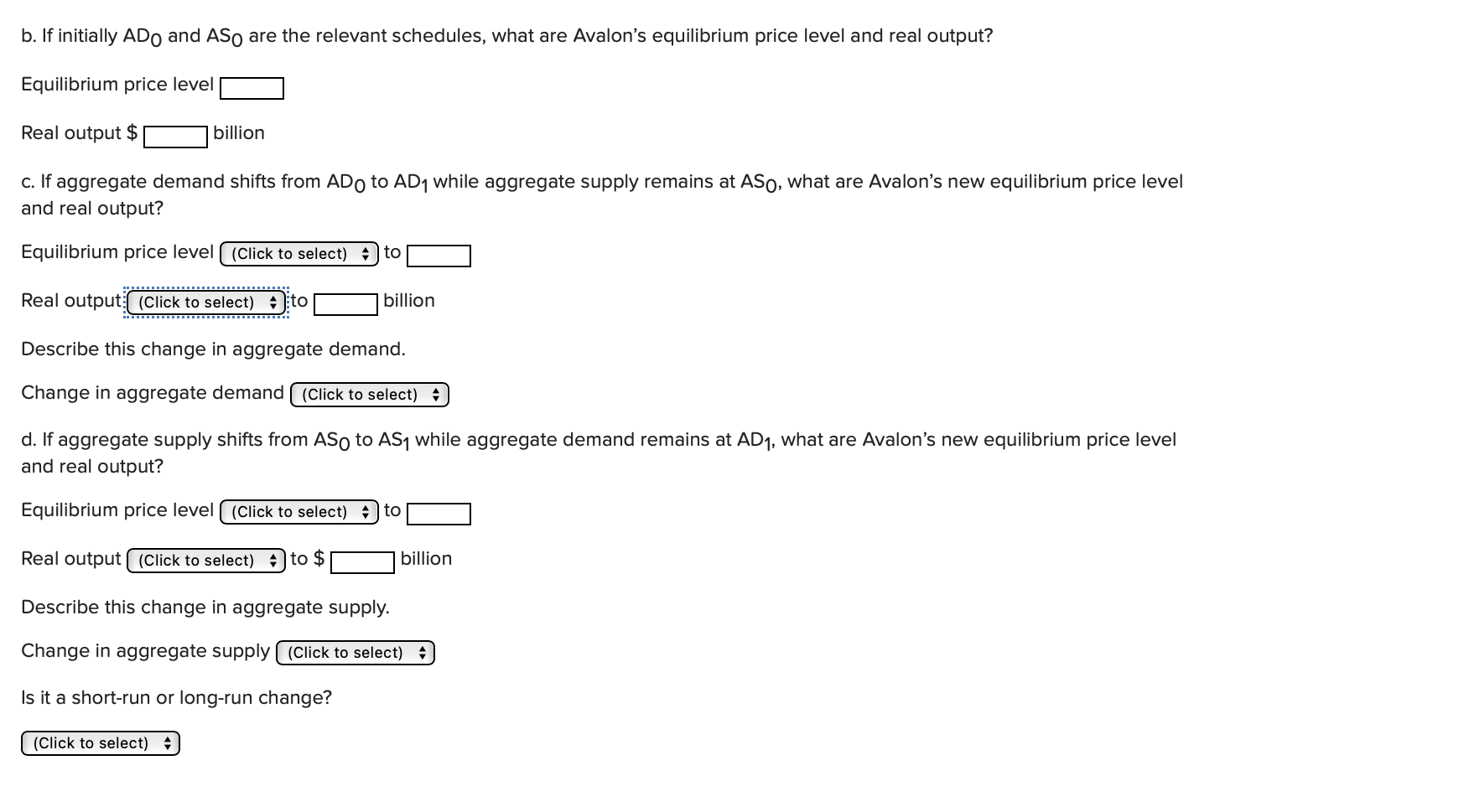 Solved The table below shows aggregate demand and aggregate | Chegg.com