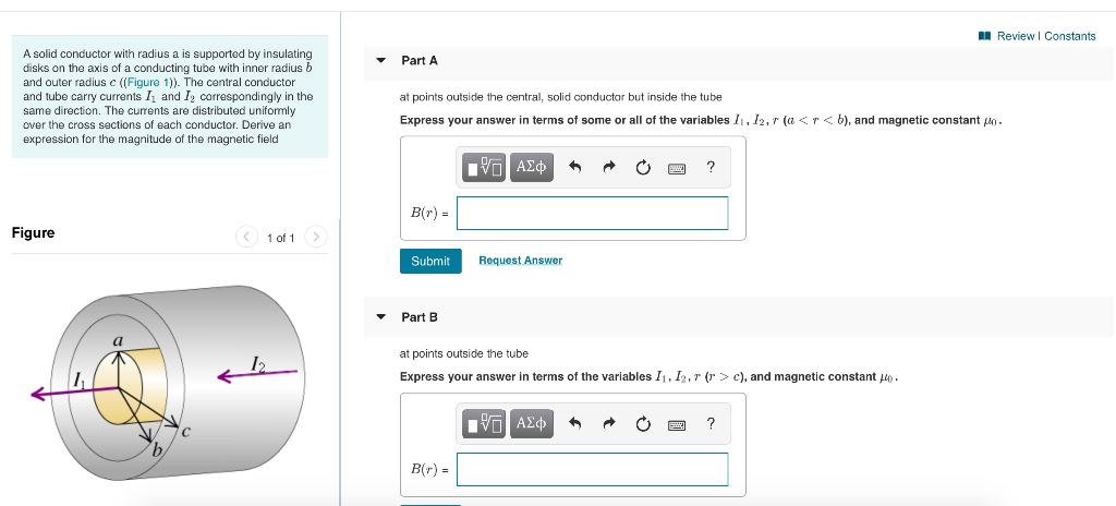 Solved Review | Constants Part A A solid conductor with | Chegg.com