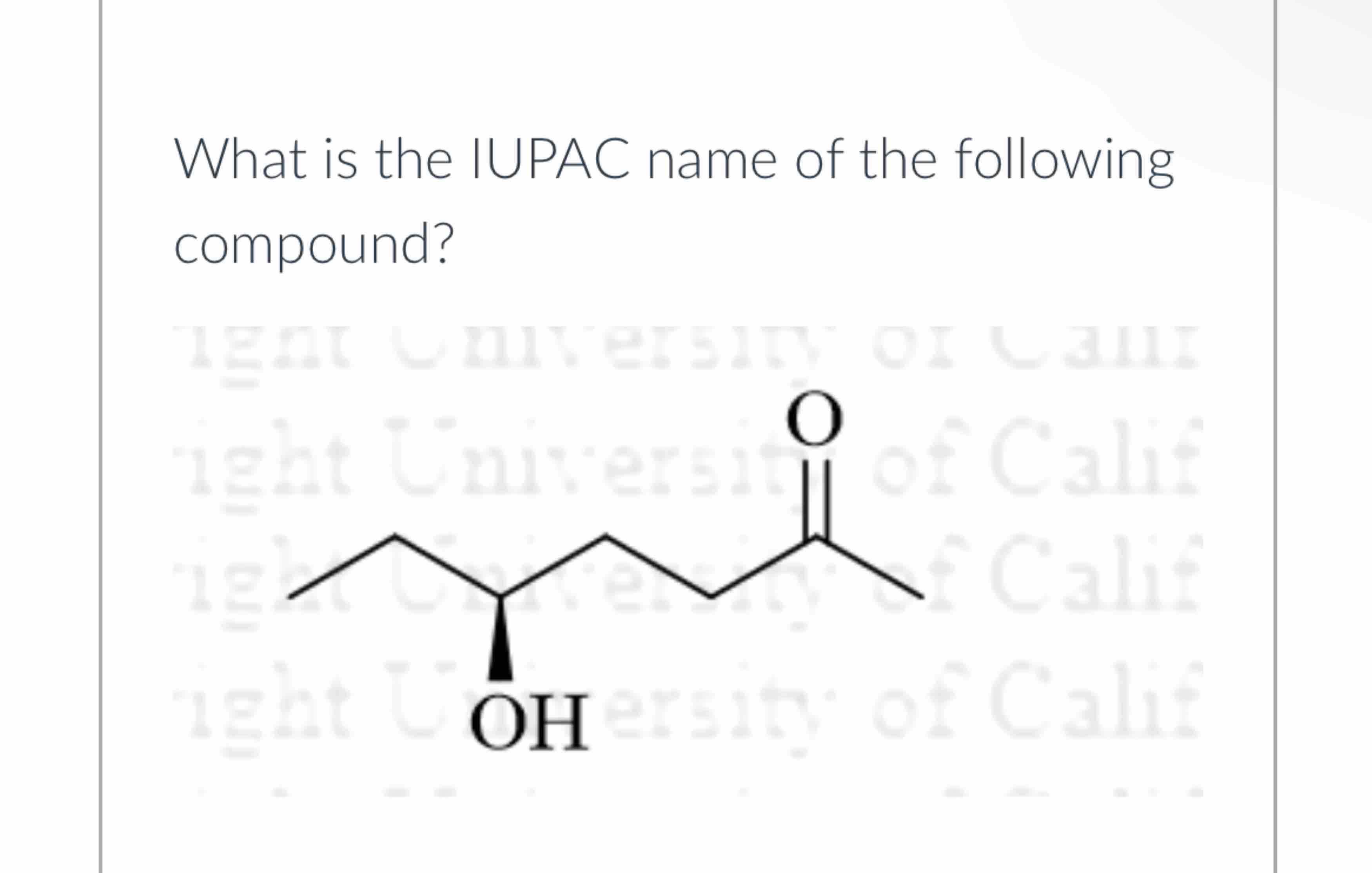 Solved What is ﻿the IUPAC name of ﻿the | Chegg.com