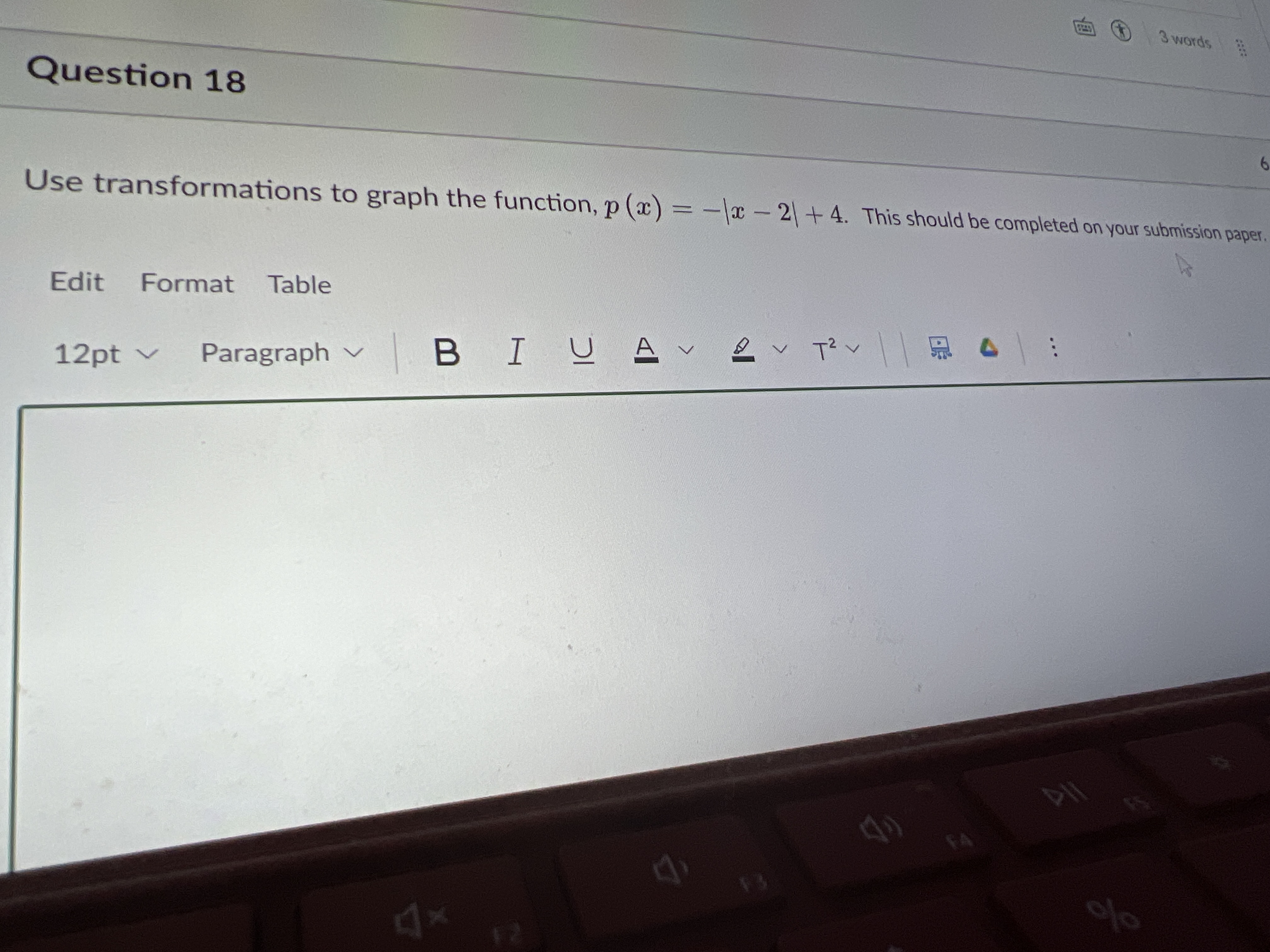 Solved Question 18Use transformations to graph the function, | Chegg.com