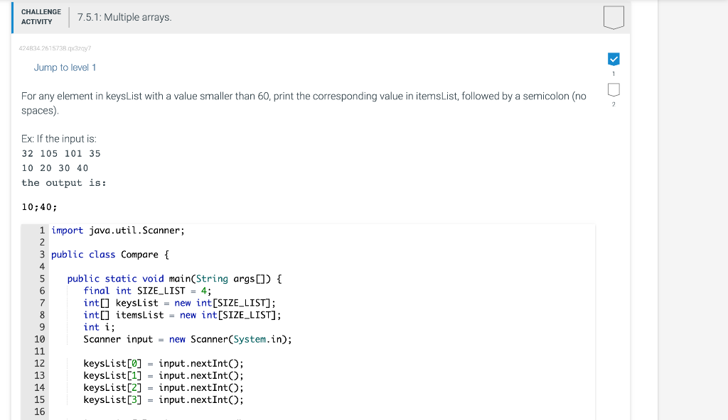Solved Jump to level 1 For any element in keysList with a | Chegg.com