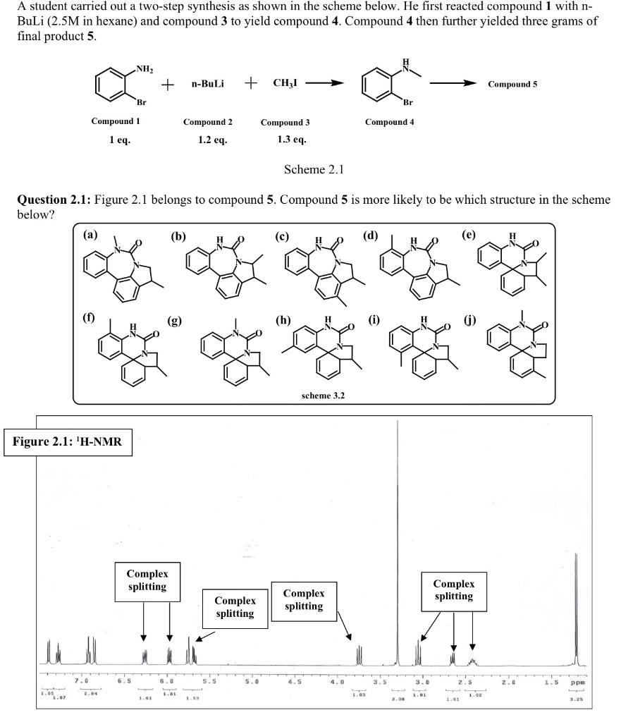 A student carried out a two-step synthesis as shown | Chegg.com