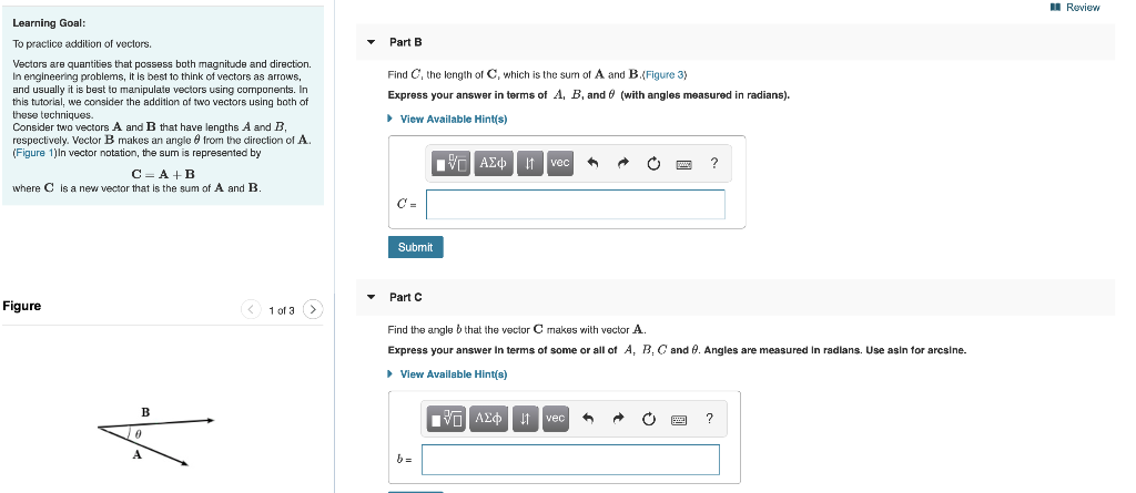 Solved Review Learning Goal: To practice addition of | Chegg.com