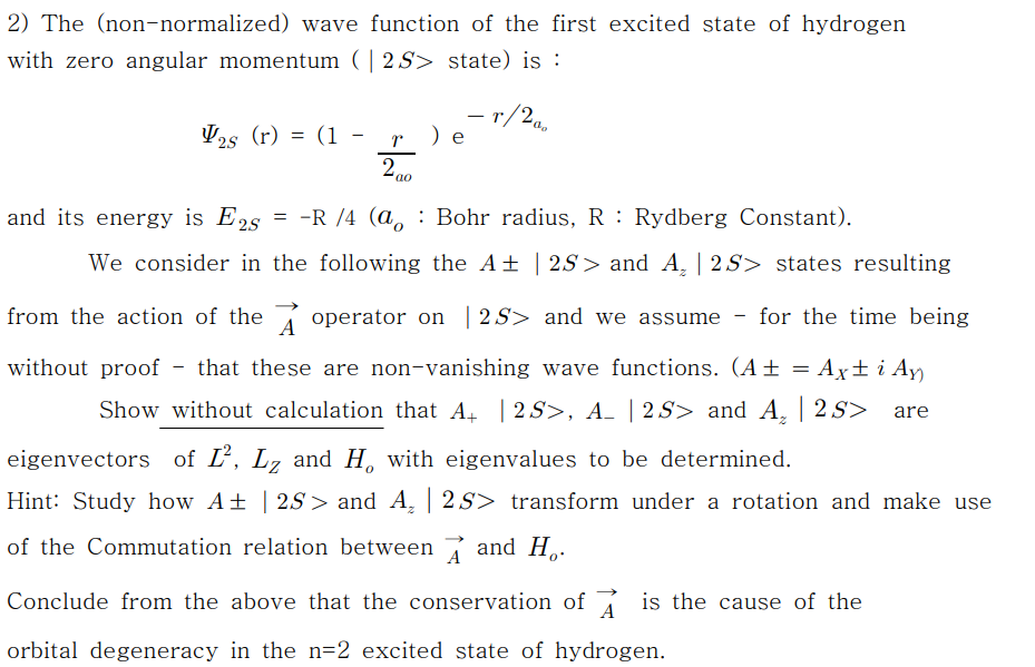 Solved 2 The Non Normalized Wave Function Of The First
