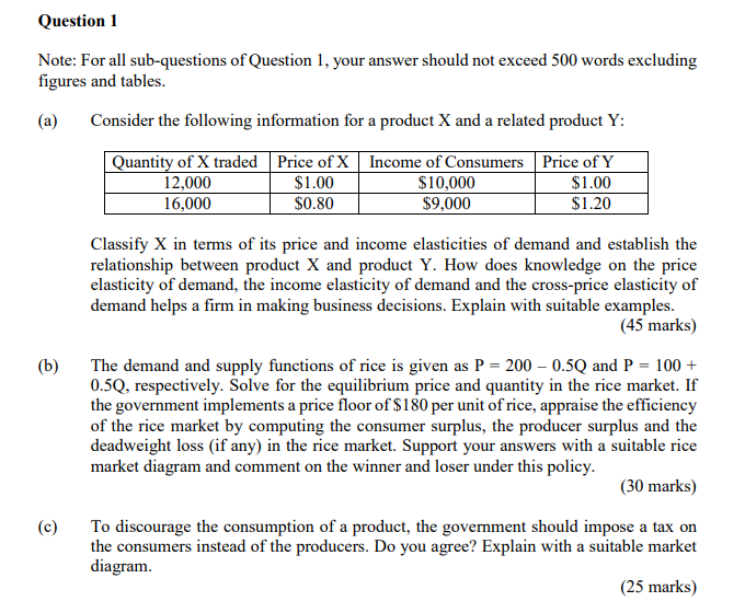 Solved Note: For all sub-questions of Question 1, your | Chegg.com