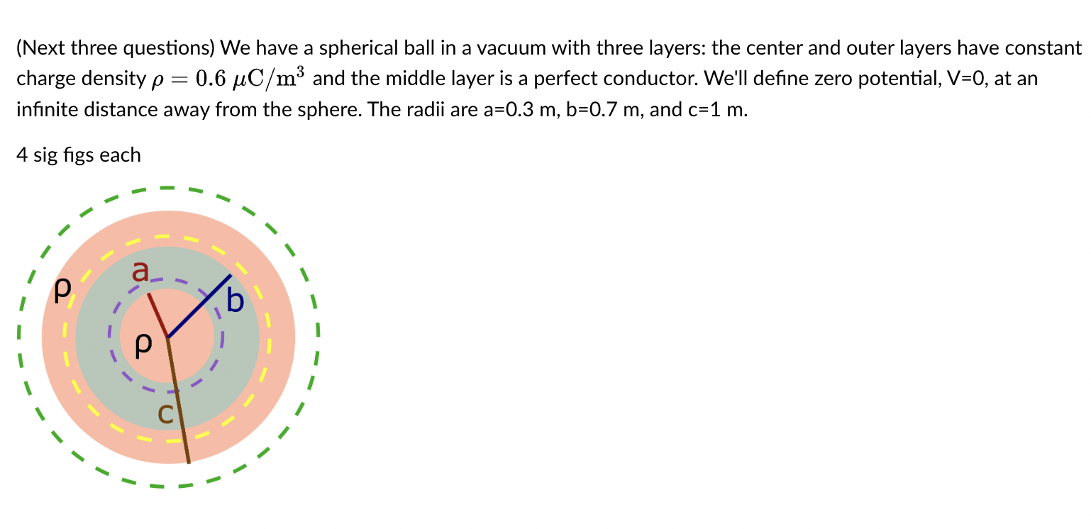 Solved (Next three questions) ﻿We have a spherical ball in a | Chegg.com