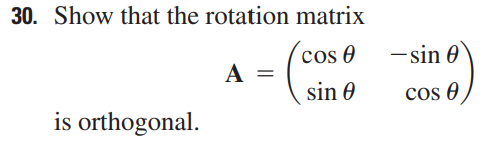 Solved 30. Show that the rotation matrix | Chegg.com