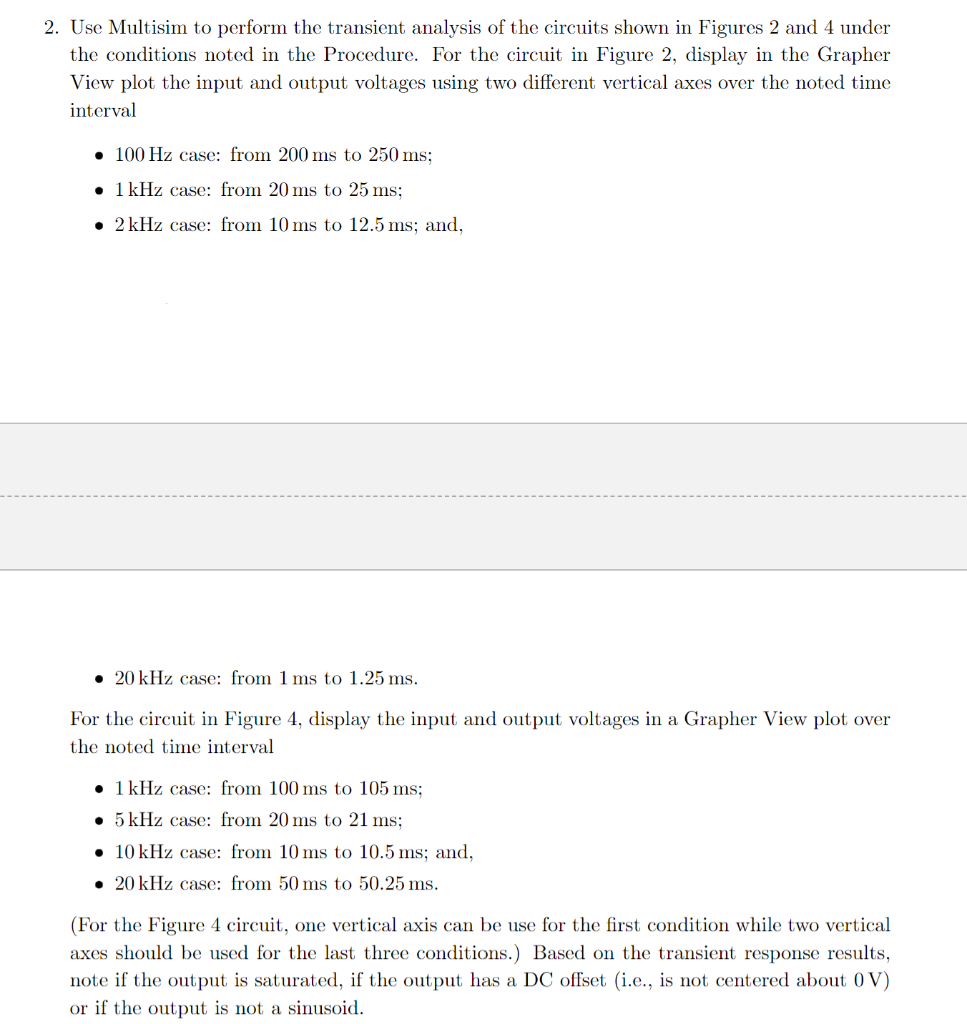 Solved 2. Use Multisim to perform the transient analysis of | Chegg.com