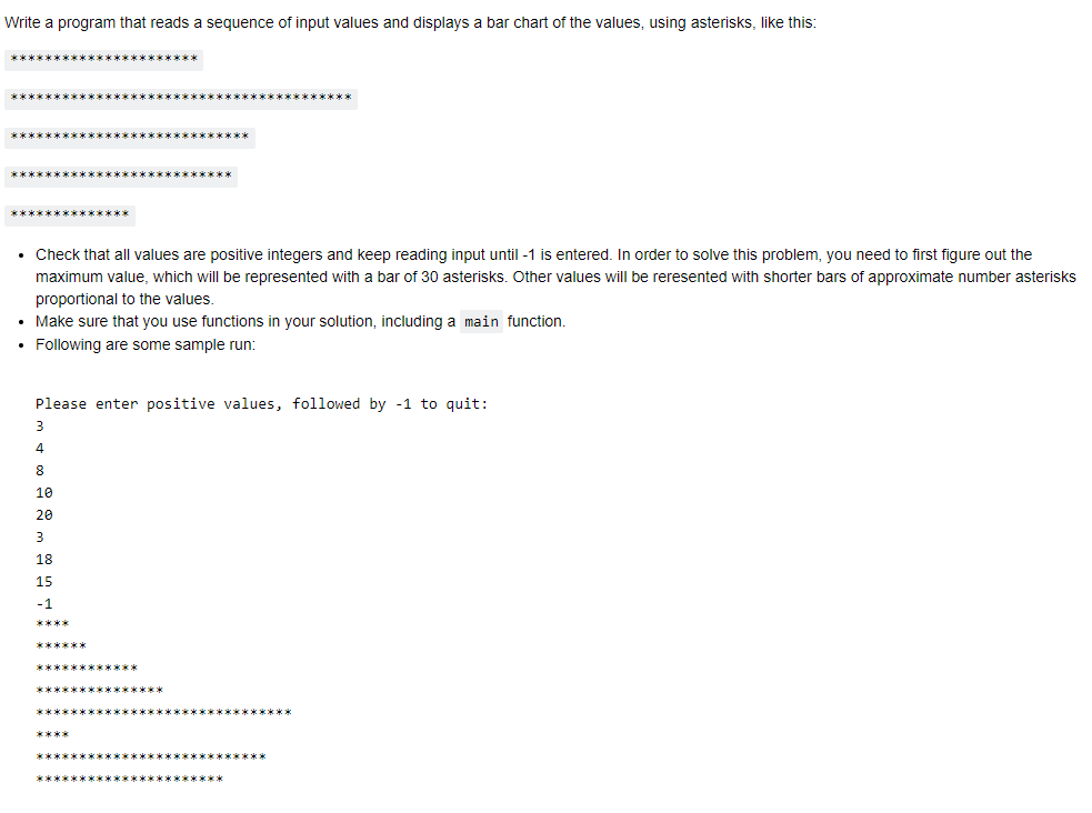 Solved Write a program that reads a sequence of input values | Chegg.com