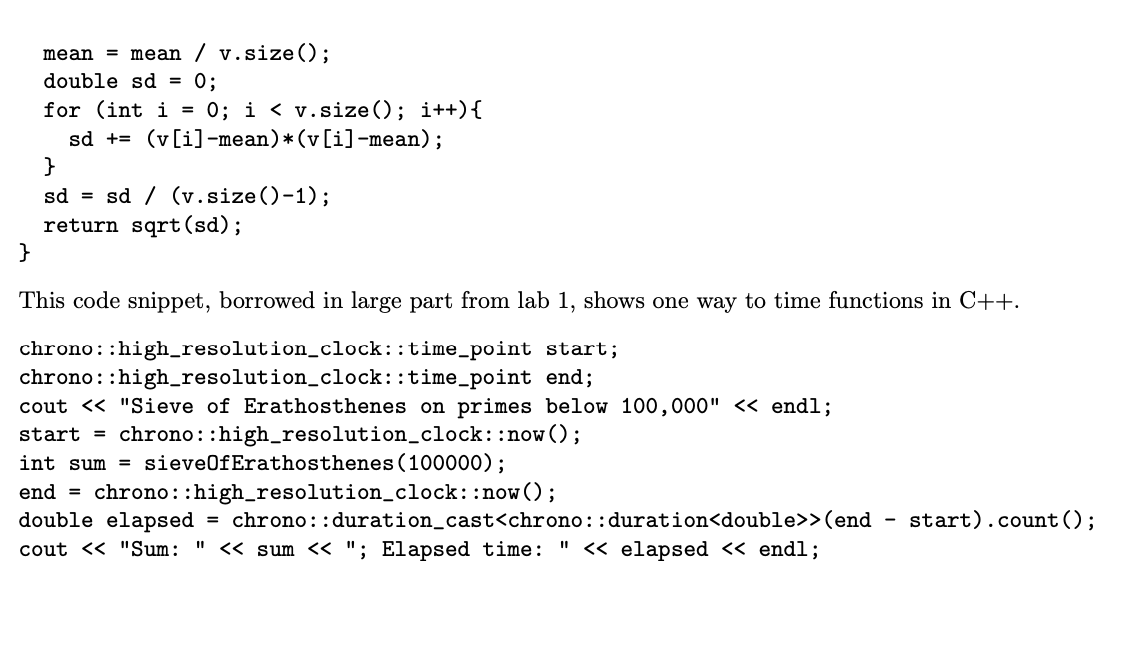 Solved Code in c++. include all the parts 1 and 2 is a | Chegg.com