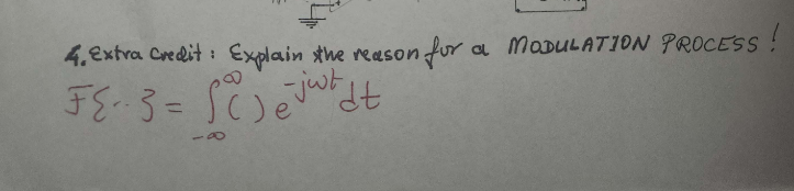 Solved Extra credit: Explain the reason for a MODULATION | Chegg.com