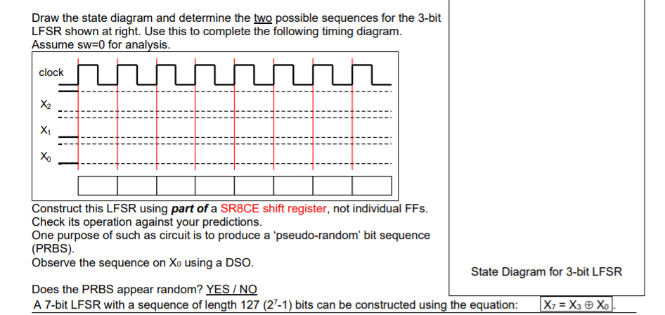 Part 2 - Linear Feedback Shift Register (LFSR) Use | Chegg.com