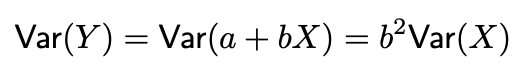 Solved Var(Y) = Var(a+bX) = 62 Var(X) = = | Chegg.com