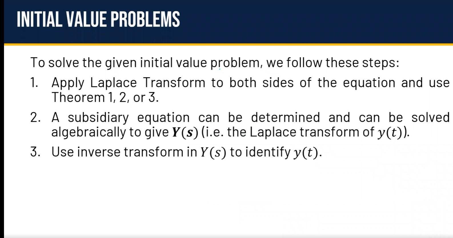 Solved INITIAL VALUE PROBLEMS To solve the given initial | Chegg.com