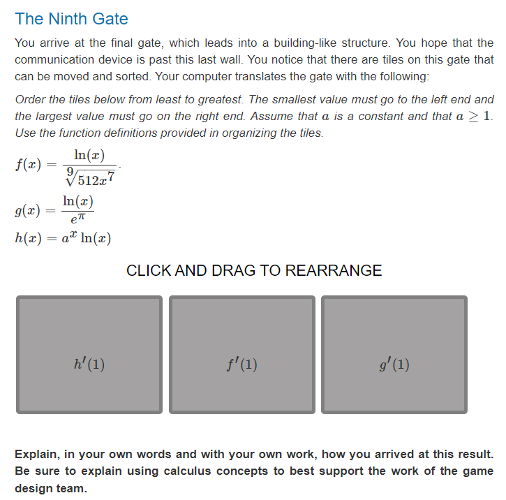 Solved The Ninth Gate You arrive at the final gate, which | Chegg.com
