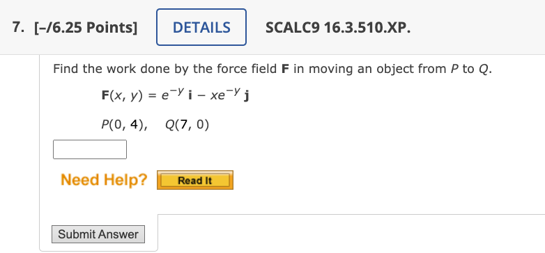 Solved Find the work done by the force field F ﻿in moving an | Chegg.com