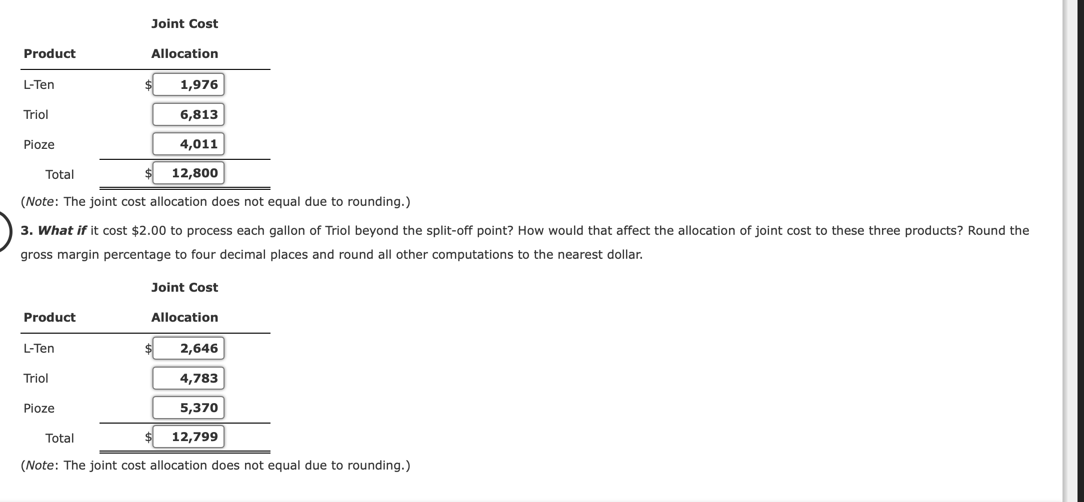 Solved Allocating Joint Costs Using the Constant Gross | Chegg.com