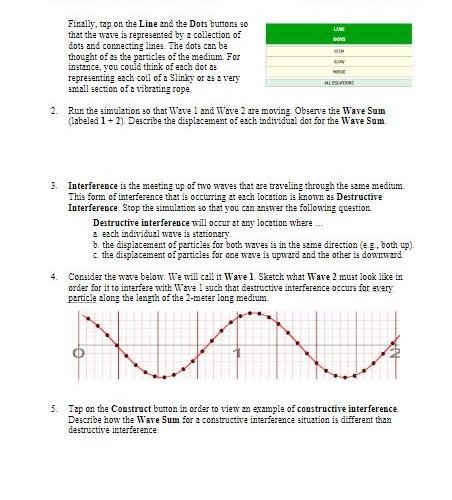 Solved m A Getting Acquainted: The Wave Addition Interactive | Chegg.com