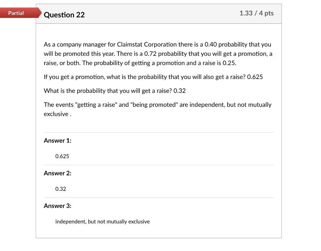Solved As a company manager for Claimstat Corporation there | Chegg.com