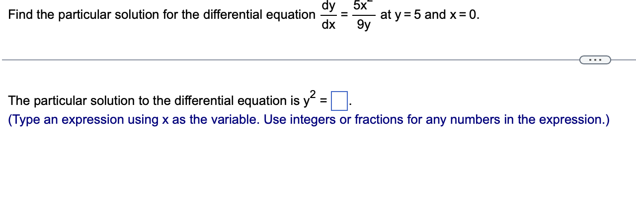 Solved Find the particular solution for the differential | Chegg.com