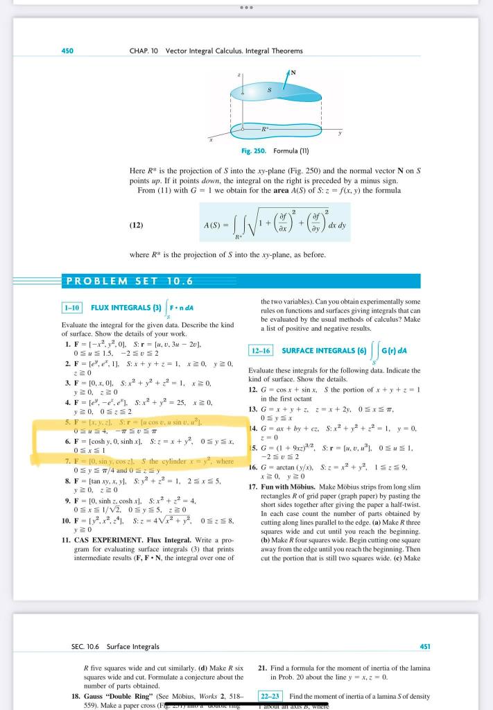 Solved 450 CHAP. 10 Vector Integral Calculus. Integral | Chegg.com