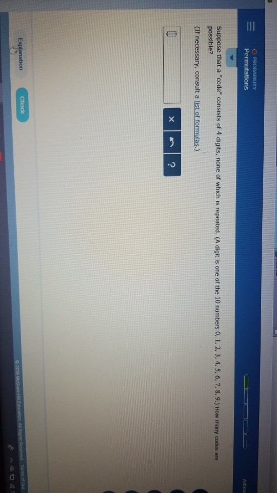 Solved = permutations Adrea Suppose that a "code" consists | Chegg.com