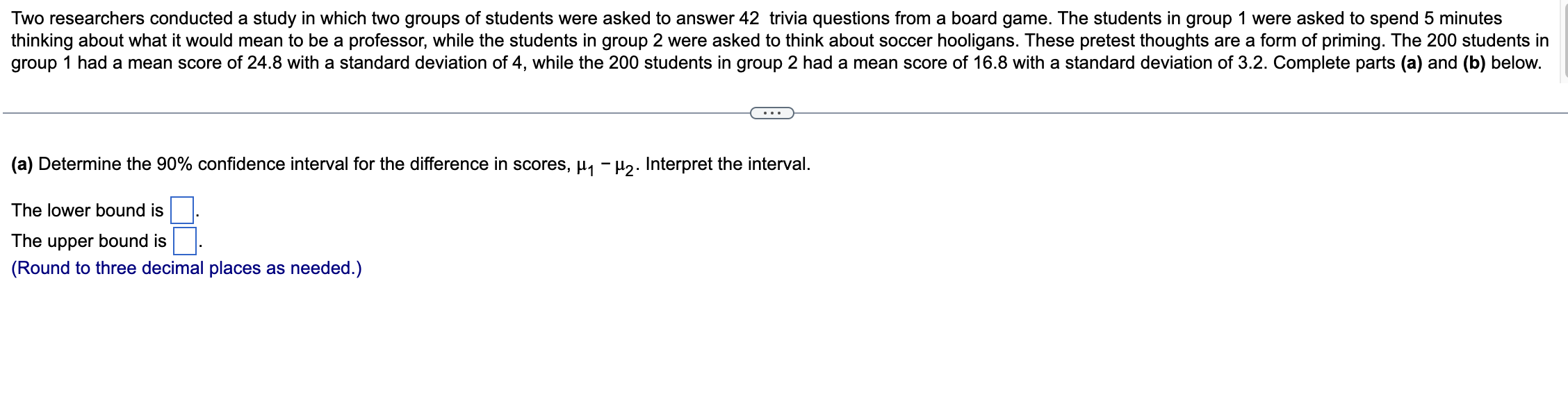 Solved Two researchers conducted a study in which two groups | Chegg.com Solved Two researchers conducted a study in which two groups | Chegg.com