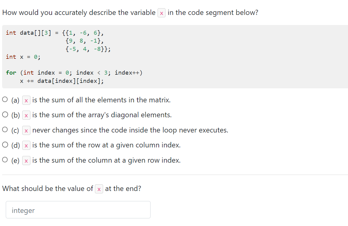 Solved How would you accurately describe the variable in the | Chegg.com