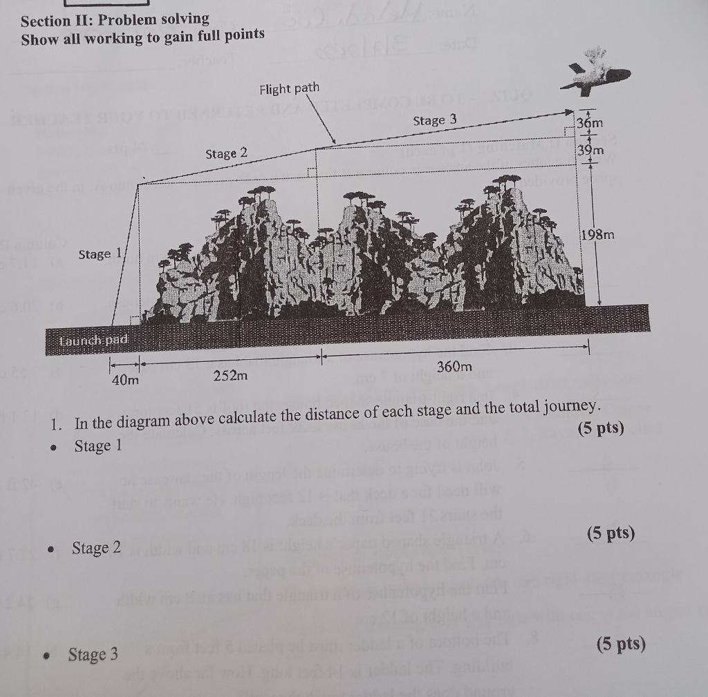 Solved Section II: Problem solving Show all working to gain | Chegg.com