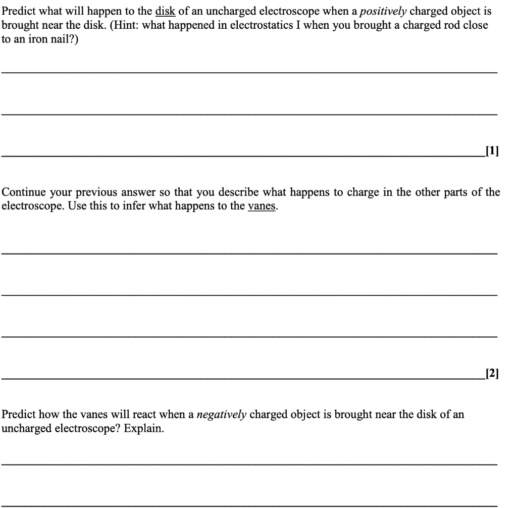Solved In electrostatics 1 we rubbed various rods with | Chegg.com