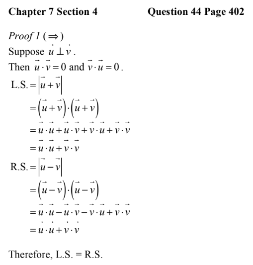 Solved Chapter 7 Section 4 Question 44 Page 402 Proof 1(⇒) | Chegg.com