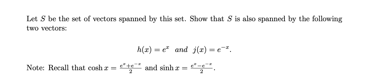 Solved 5 The Set Of Infinitely Differentiable Functions On