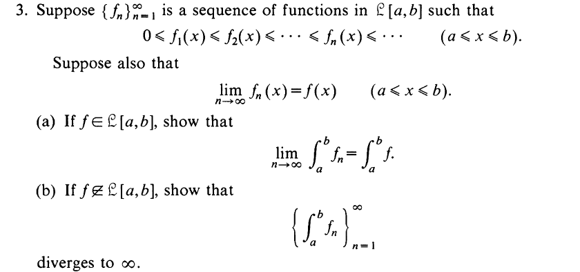 Solved Suppose {fn}n=1∞ is a sequence of functions in L[a,b] | Chegg.com