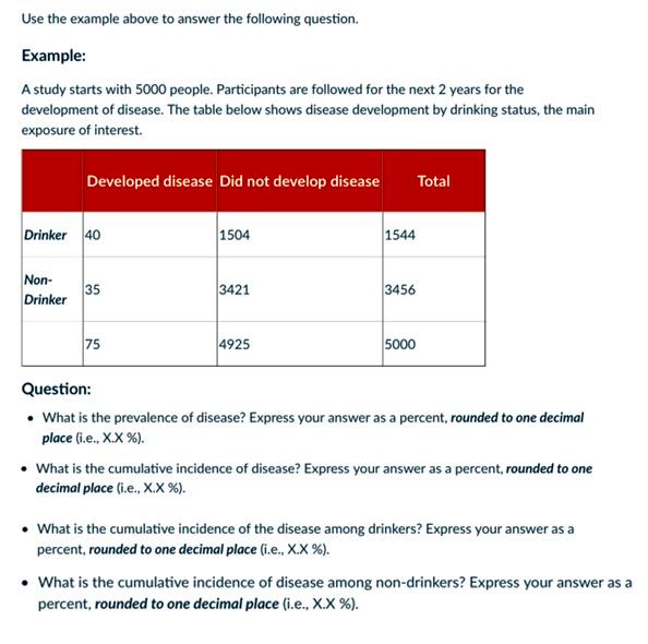 Use the example above to answer the following | Chegg.com