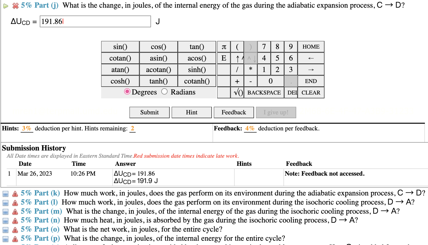 Solved Need help from part j to part p please! Will upvote | Chegg.com