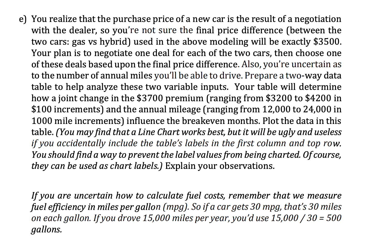 Solve the following two problems in a single MS Excel | Chegg.com