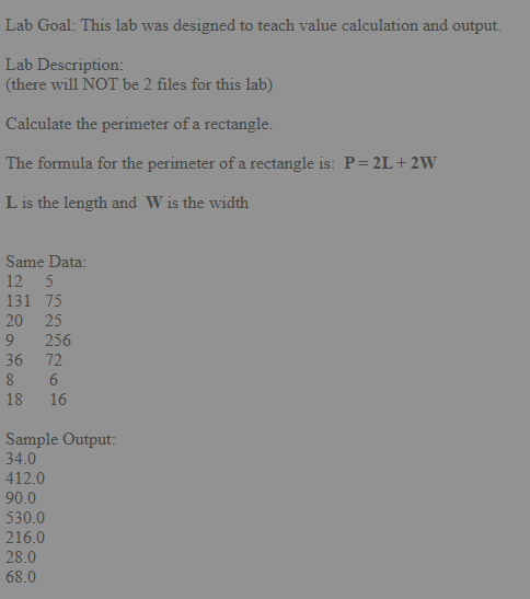 Solved Lab Goal: This lab was designed to teach value | Chegg.com