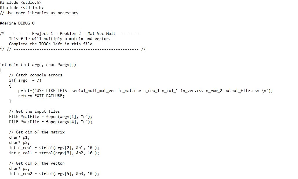 Solved Please help me with the code in C please, and every | Chegg.com