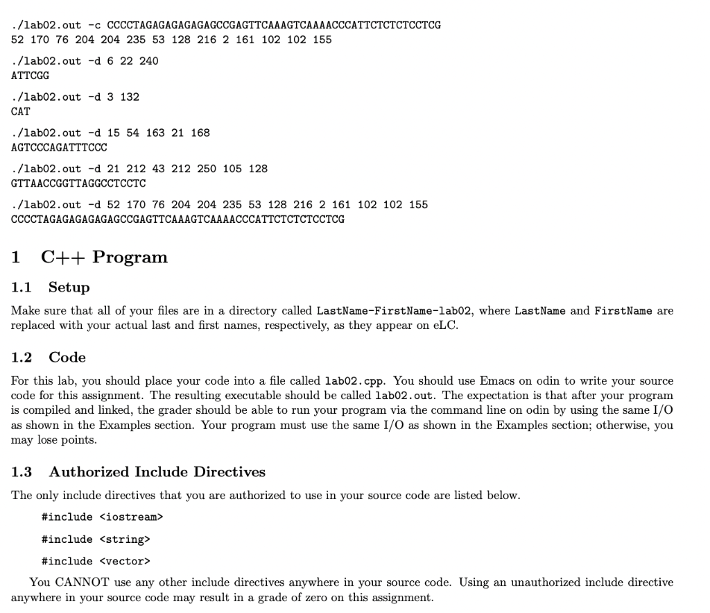 Problem A DNA string d is a string consisting only of | Chegg.com