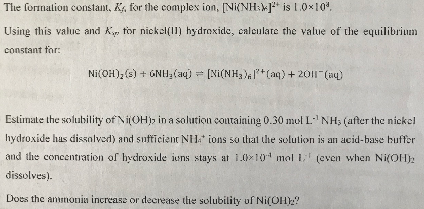 SOLVED: Given The Following Data, Determine The Equilibrium, 01/24/2024