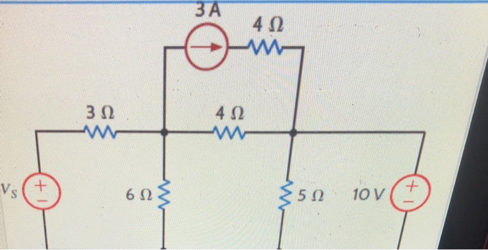 Solved If the power supplied by the 3A current sources is | Chegg.com