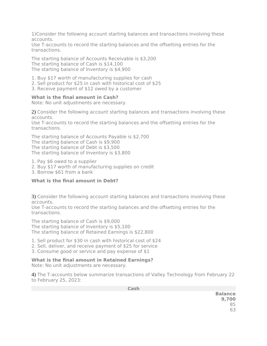 Solved use 1 -accounts to recora the transactions deiow, | Chegg.com
