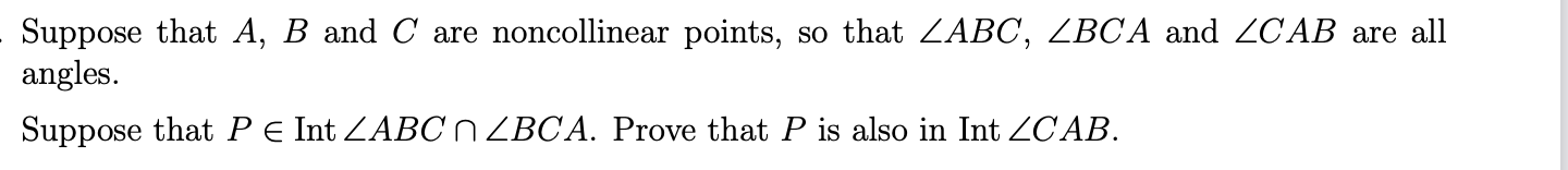 Solved Suppose that A,B ﻿and C ﻿are noncollinear points, so | Chegg.com