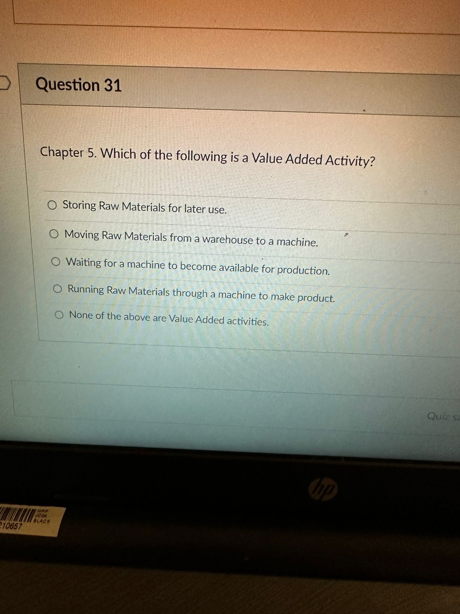 Solved Chapter 5. Which of the following is a Value Added | Chegg.com