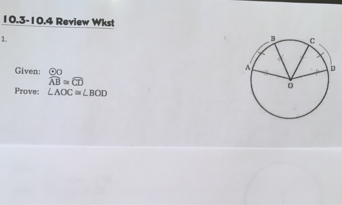 Solved Given: AB CD Prove: AOC BOD | Chegg.com