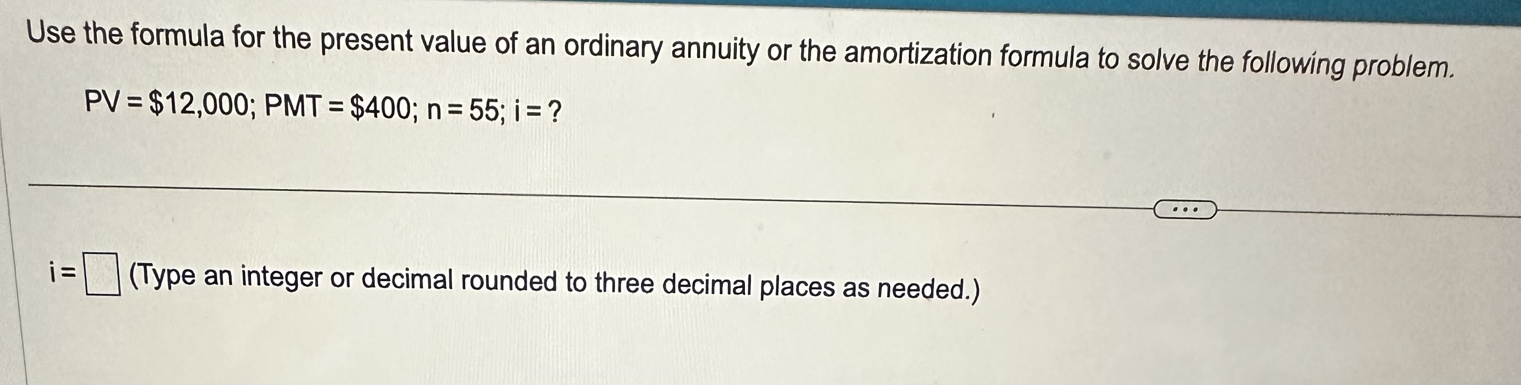 Solved Use the formula for the present value of an ordinary | Chegg.com