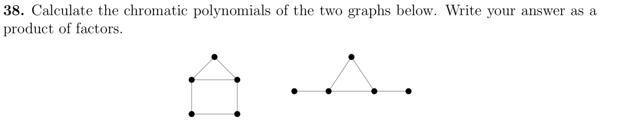 Solved 38. Calculate the chromatic po 38. Calculate the | Chegg.com
