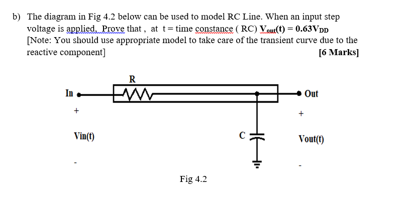 Solved b) The diagram in Fig 4.2 below can be used to model | Chegg.com